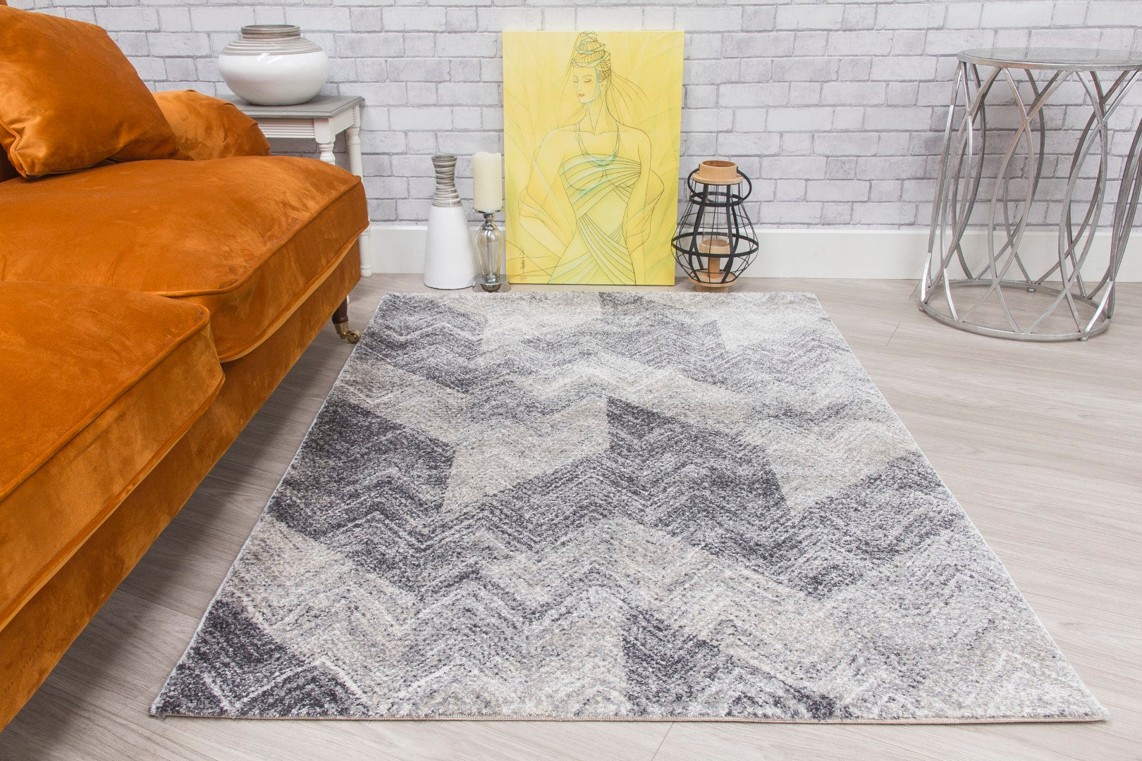 Arlene CHEVY Rug GREY | Quality Home Furniture | McVann Furniture