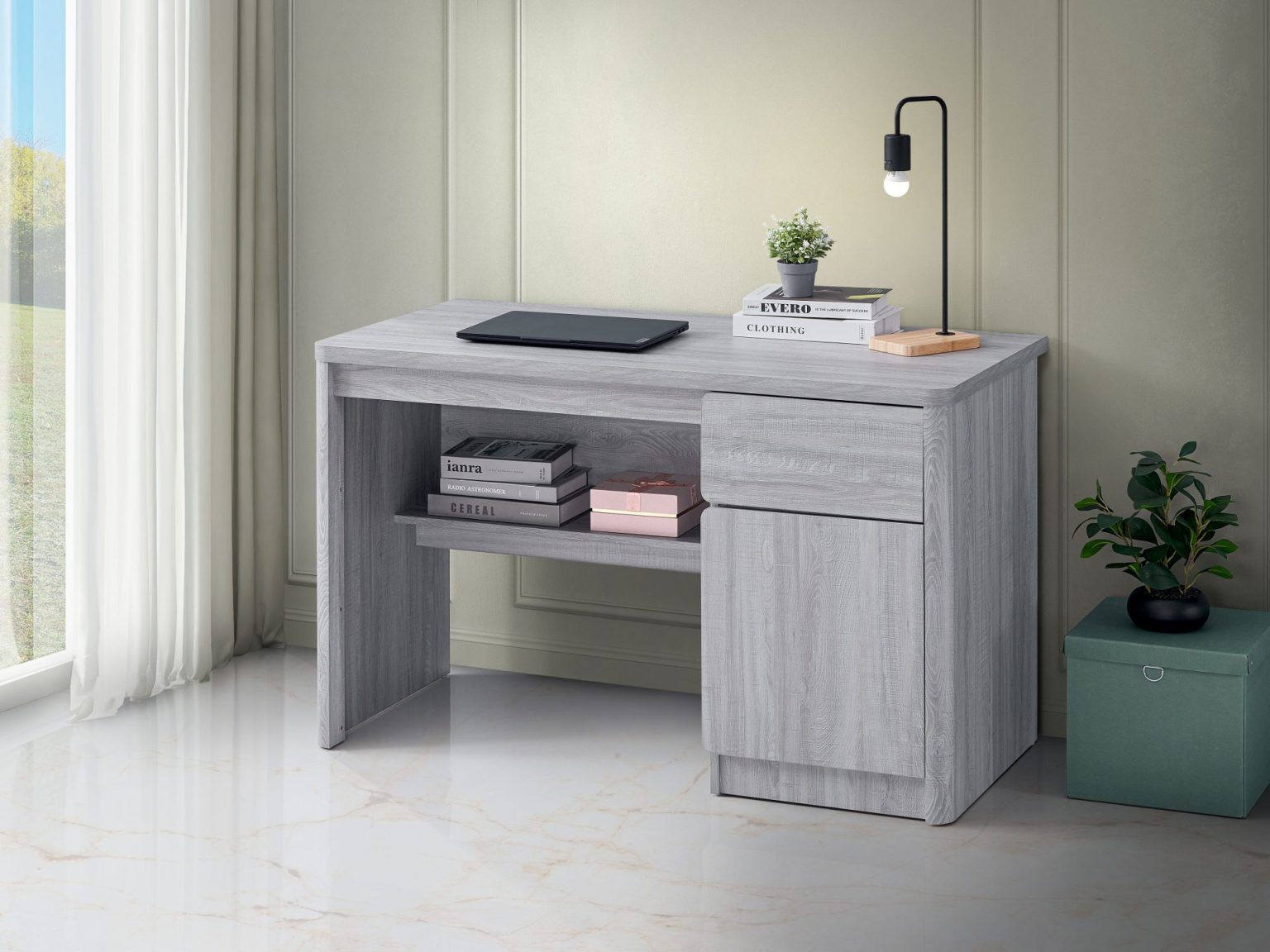Trojan Desk Grey | Quality Home Furniture | McVann Furniture